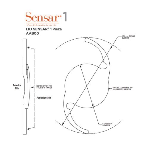 LIO SENSAR® 1 AAB00 – MONOFOCAL – 1 pieza -Johnson & Johnson Vision ...