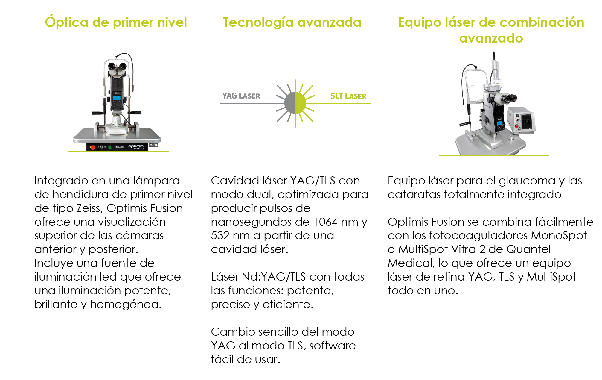 OPTIMIS FUSION™ – Plataforma Láser Modular YAG / SLT – Quantel Medical ...