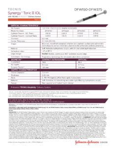 LIO TECNIS® Synergy™ TORIC II DFW – Corrección de Presbicia – 1 pieza -Johnson & Johnson Vision ...